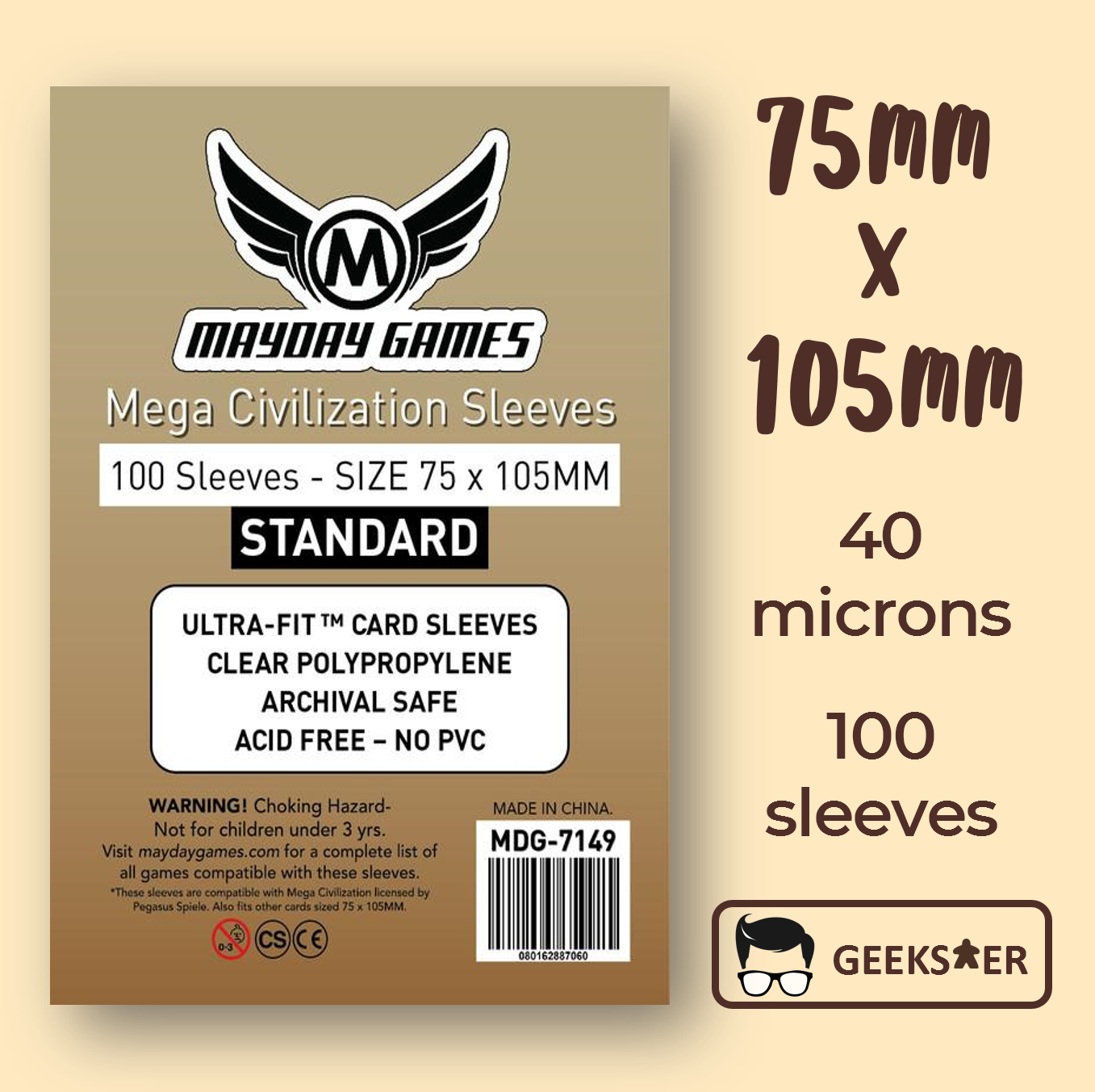 [75 X 105mm] 7149 Mayday Standard "Mega Civilization" – Geekster